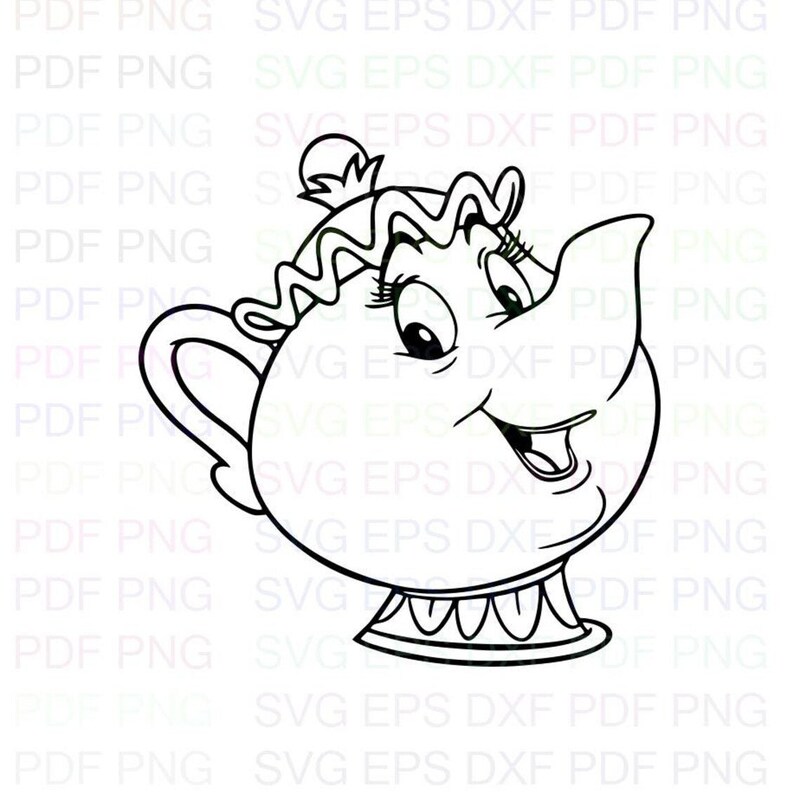 Mrs Potts Svg - Etsy