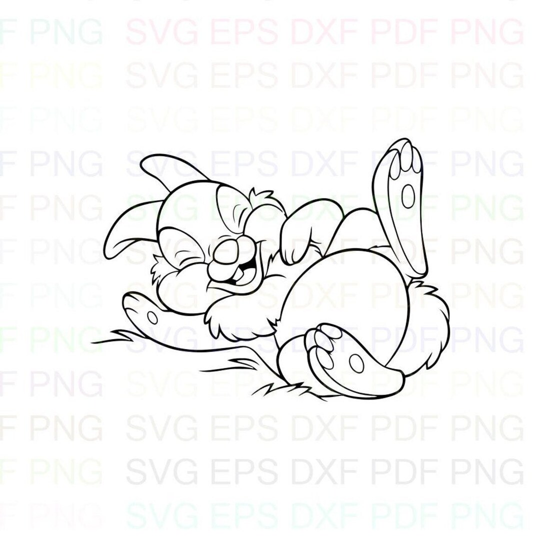 Thumper3_svg Svg Outline Dxf Eps Pdf Png, Cricut, Cutting File, Vector ...