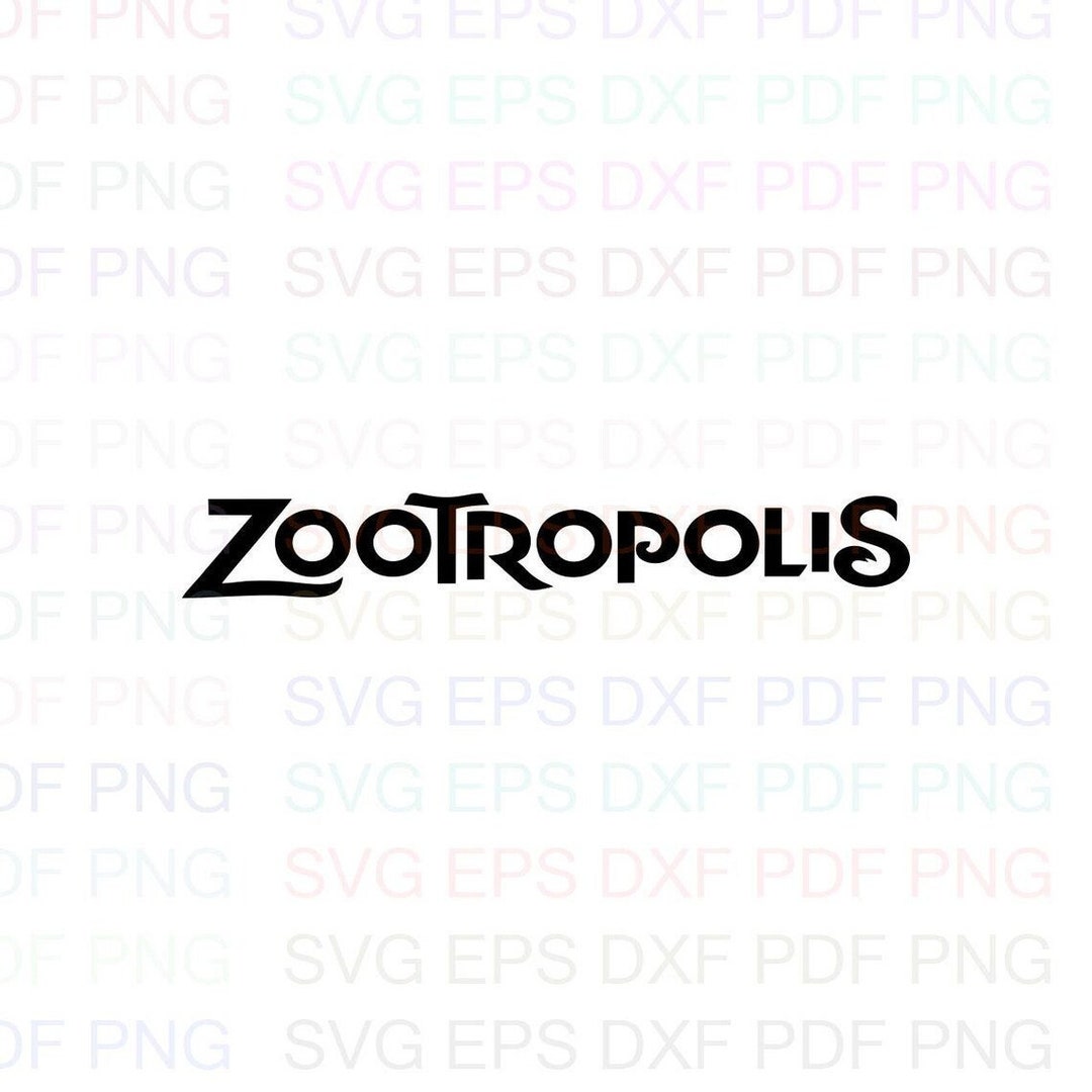 Logo_zootopia Svg Outline Dxf Eps Pdf Png, Cricut, Cutting File, Vector ...