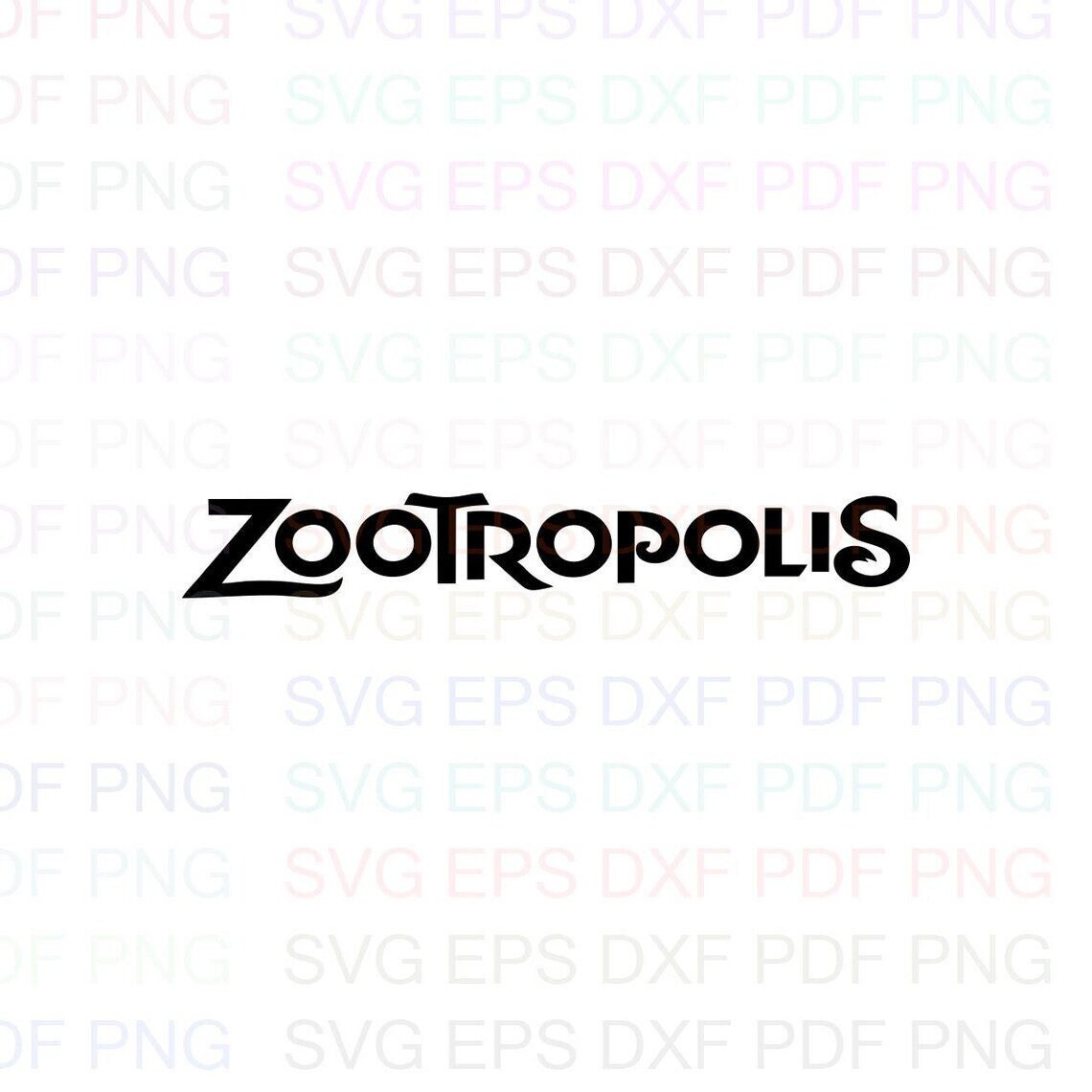 Logo_zootopia Svg Outline Dxf Eps Pdf Png, Cricut, Cutting File, Vector ...