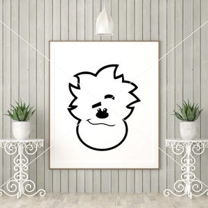 Wreckit_face_wreck_it_ralph Svg Outline Dxf Eps Pdf Png, Cricut ...