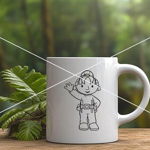 Wendy_bob_the_builder Svg Outline Dxf Eps Pdf Png, Cricut, Cutting File ...