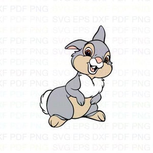 Thumper_happy3 Svg Dxf Eps Pdf Png, Cricut, Cutting File, Vector ...