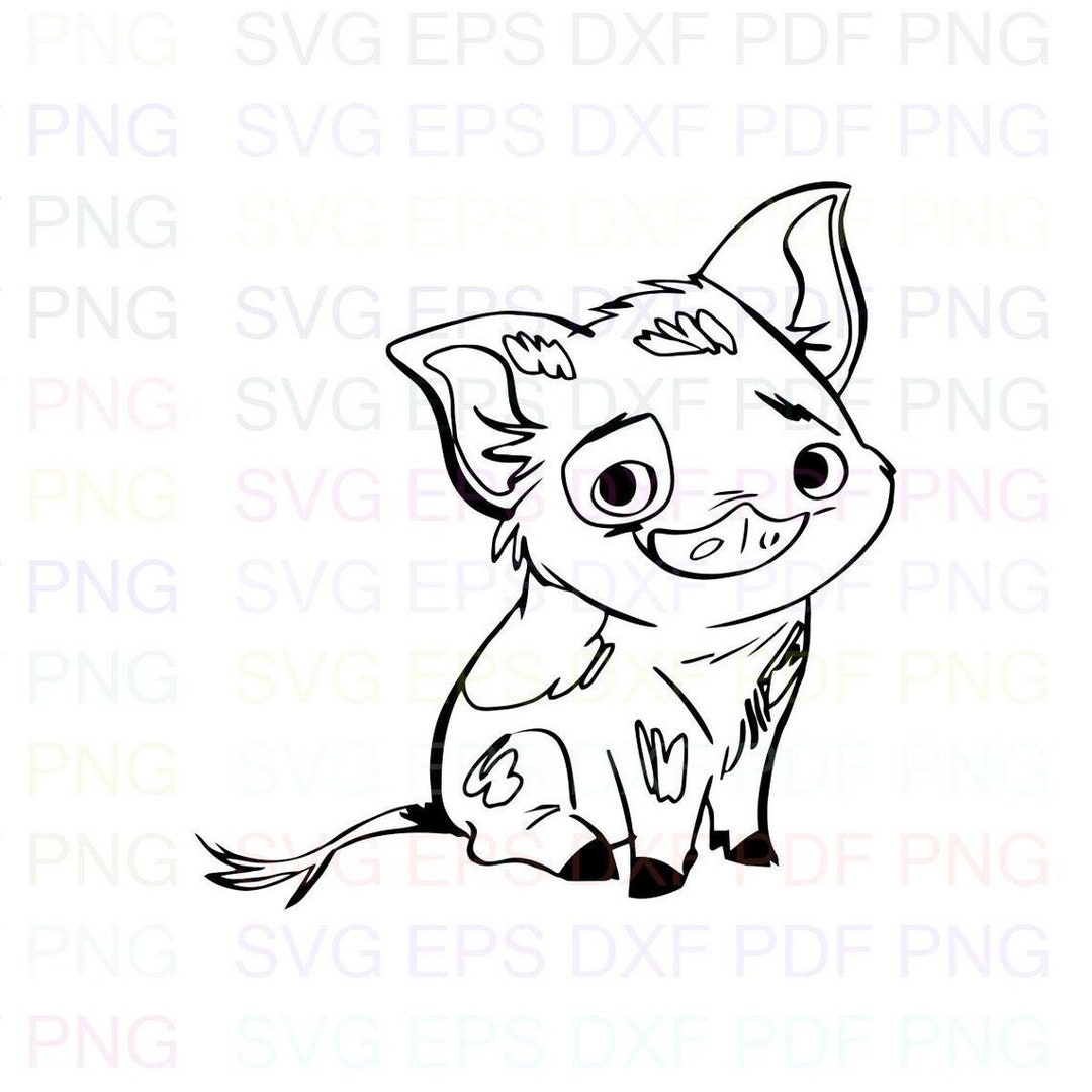 Pua2_svg Svg Outline Dxf Eps Pdf Png, Cricut, Cutting File, Vector ...