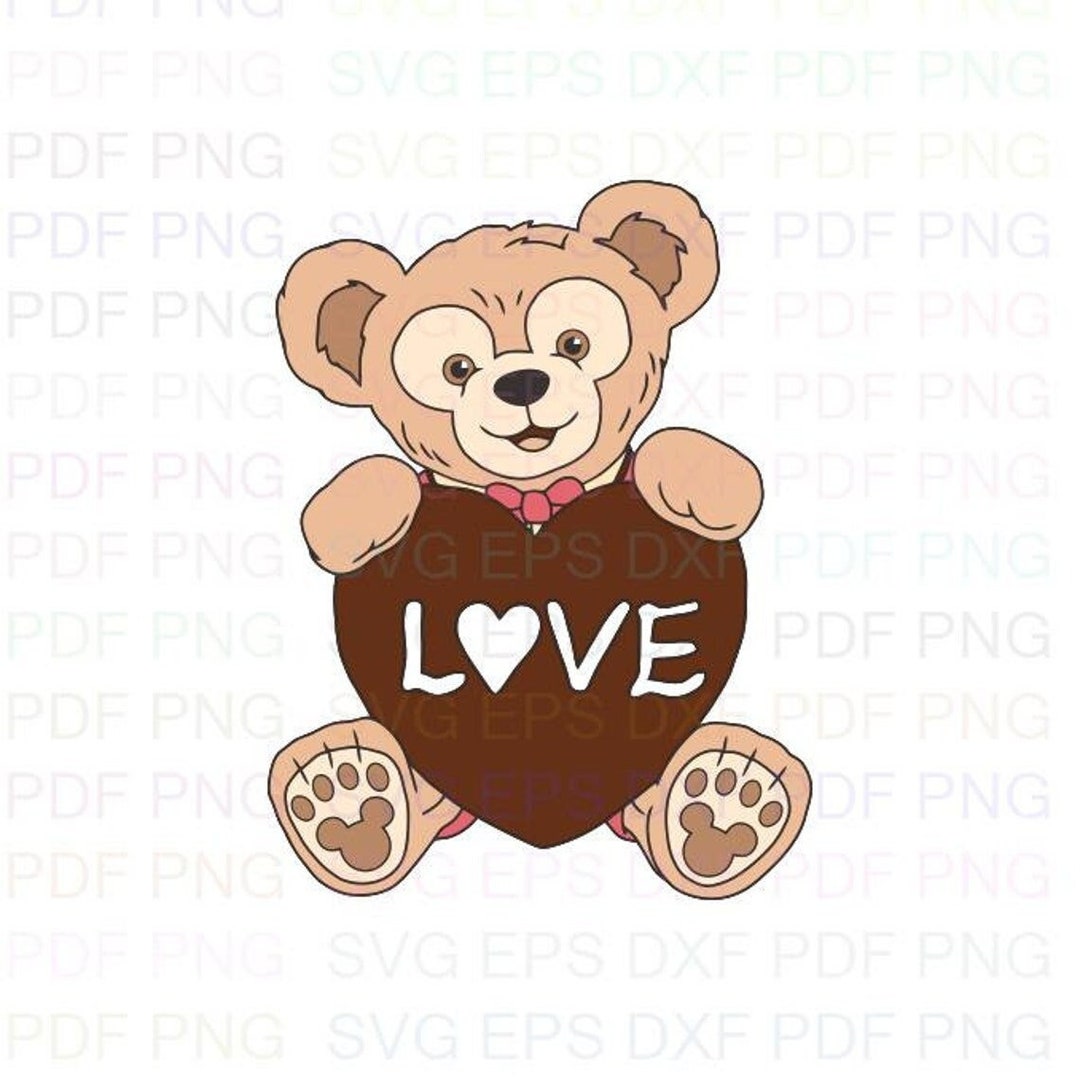 Duffy_the_bear_love_duffy_and_friends Svg Dxf Eps Pdf Png, Cricut ...