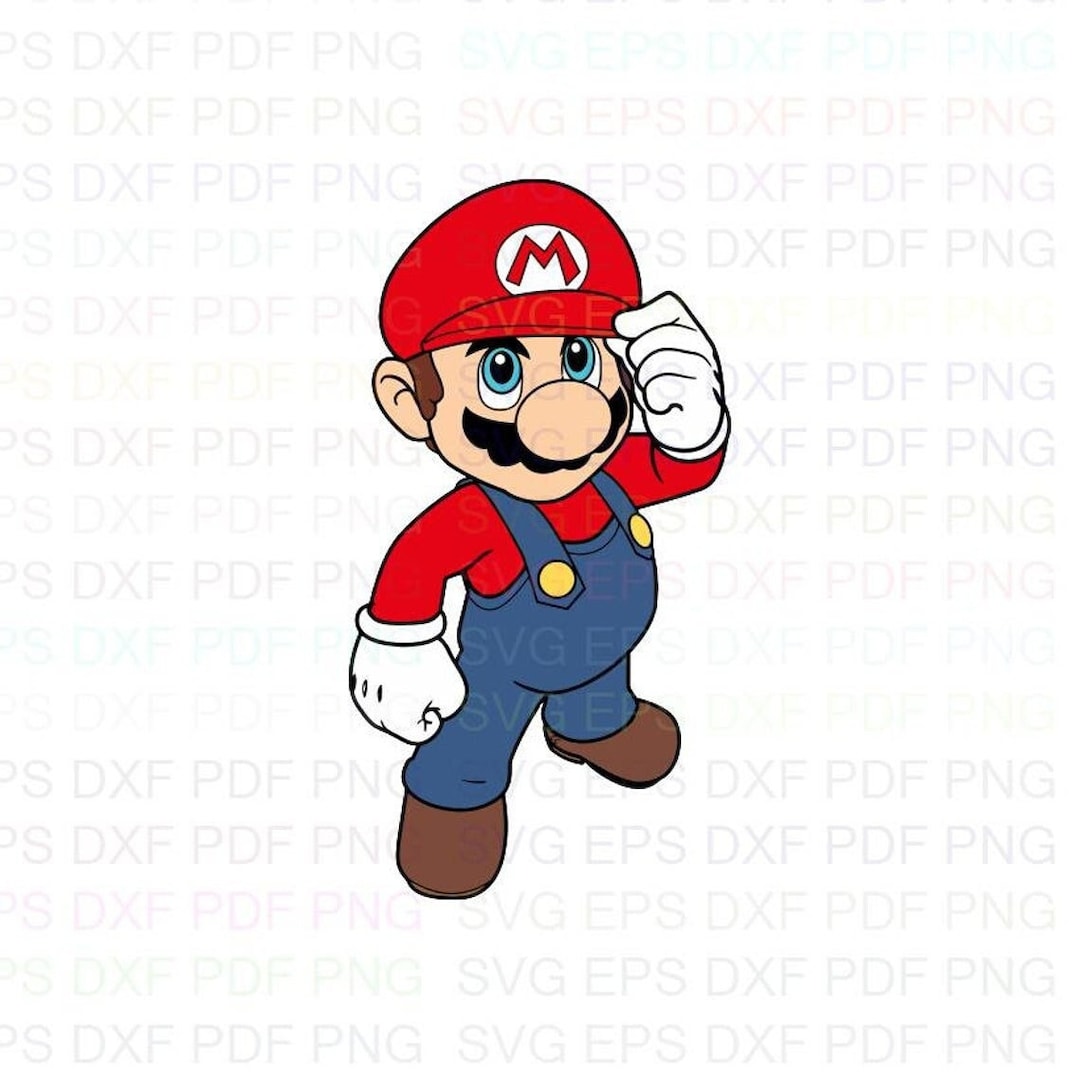 Super_mario Svg Dxf Eps Pdf Png, Cricut, Cutting File, Vector, Clipart ...