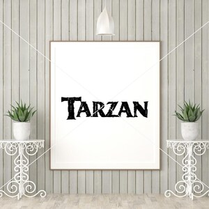 Tarzan_logo Svg Outline Dxf Eps Pdf Png, Cricut, Cutting File, Vector ...