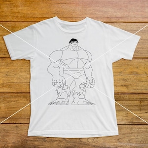 The_incredible_hulk Svg Outline Dxf Eps Pdf Png, Cricut, Cutting File ...