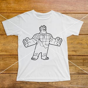 Wreckit_wreck_it_ralph Svg Outline Dxf Eps Pdf Png, Cricut, Cutting ...