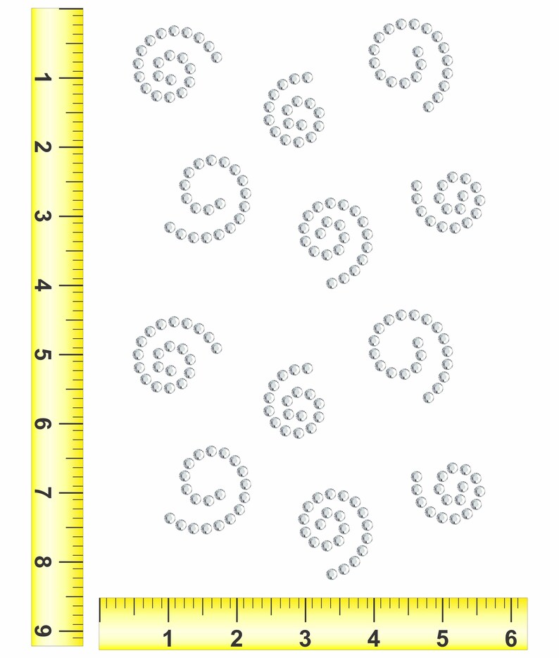 Magnetic Rhinestone Template - PATTERN - SWIRLS - Etsy