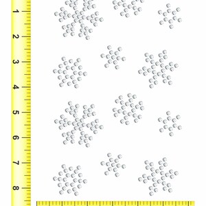 Magnetic Rhinestone Template - PATTERN - SNOWFLAKES - Etsy