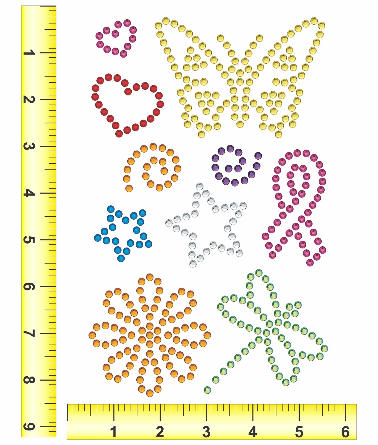 Magnetic Rhinestone Template Set VARIETY - Etsy