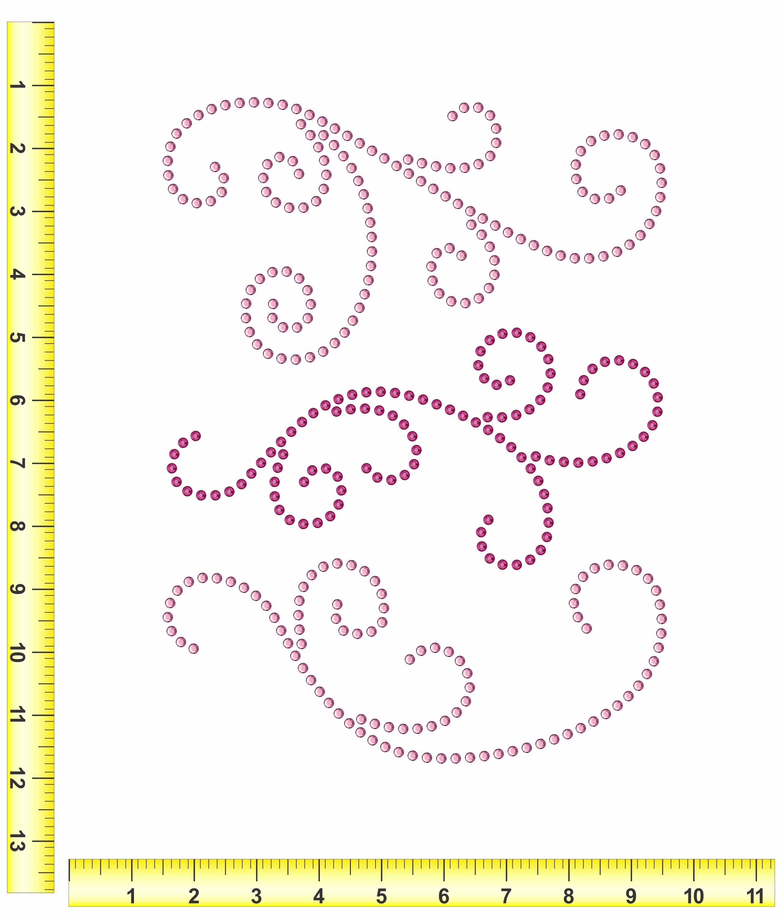 Magnetic Rhinestone Template Set FLOURISHES 001 - Etsy