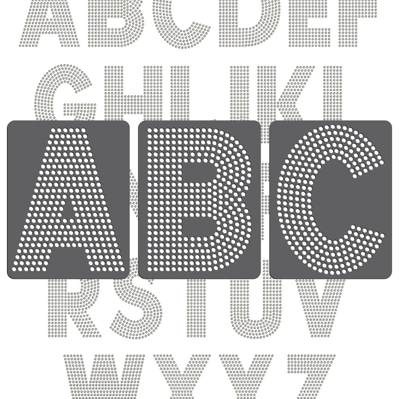 Rhinestone Font - Etsy