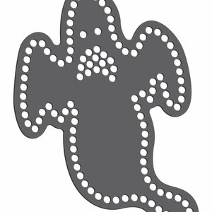 Magnetic Rhinestone Template - GHOST 5" - Etsy