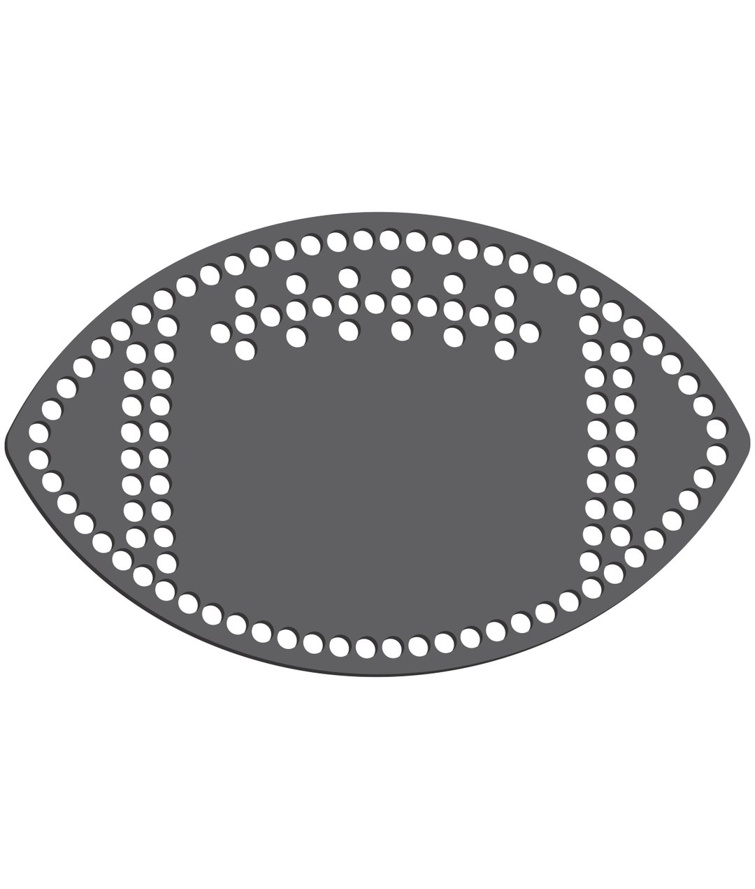 Magnetic Rhinestone Template(s) - FOOTBALL 5" - Etsy