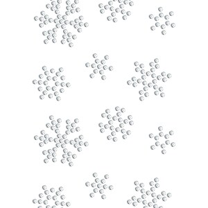Magnetic Rhinestone Template - PATTERN - SNOWFLAKES - Etsy