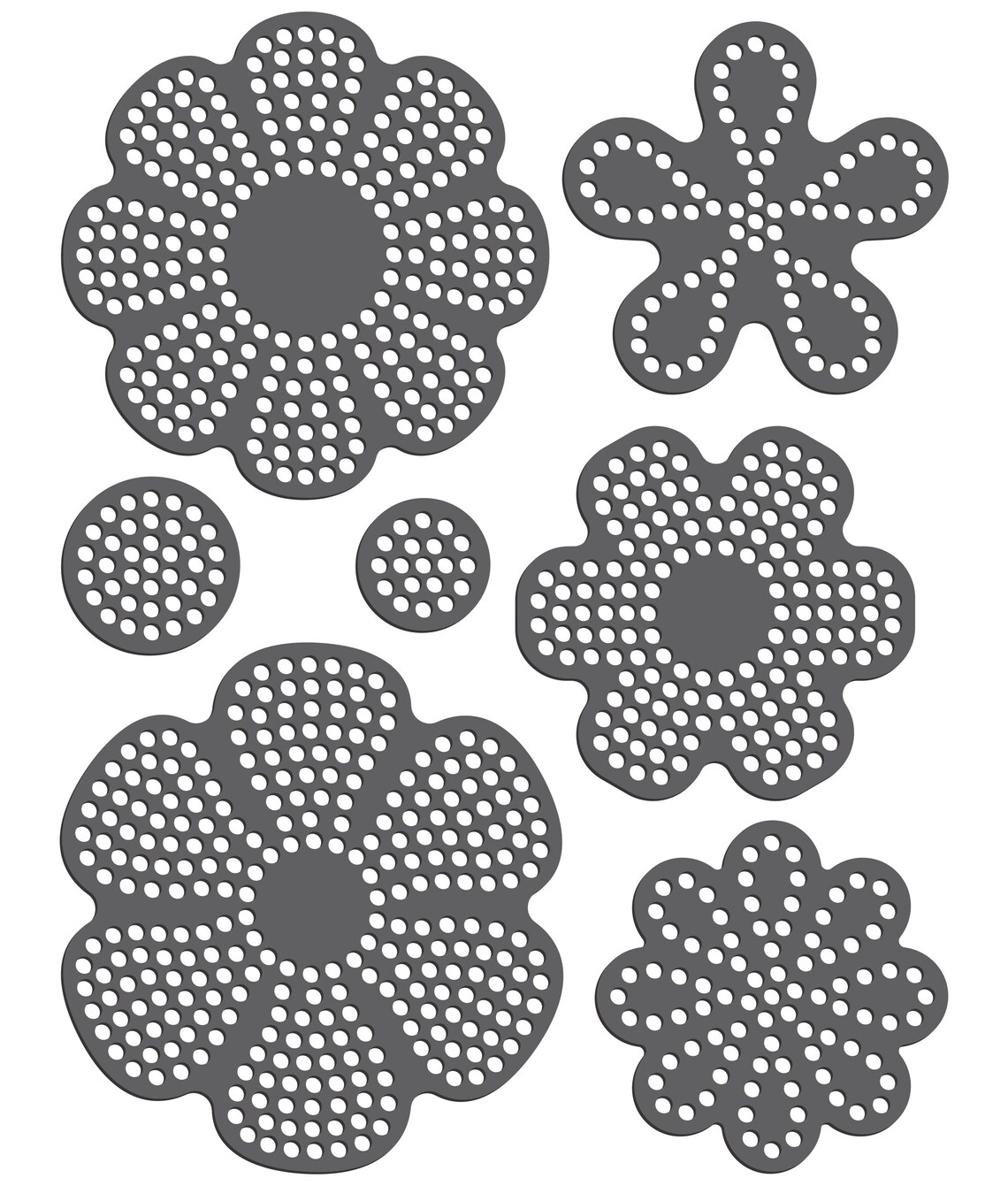 Magnetic Rhinestone Template Set FLOWERS 001 - Etsy