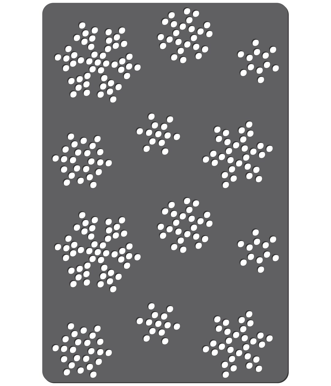 Magnetic Rhinestone Template - PATTERN - SNOWFLAKES - Etsy