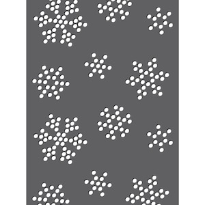 Magnetic Rhinestone Template - PATTERN - SNOWFLAKES - Etsy