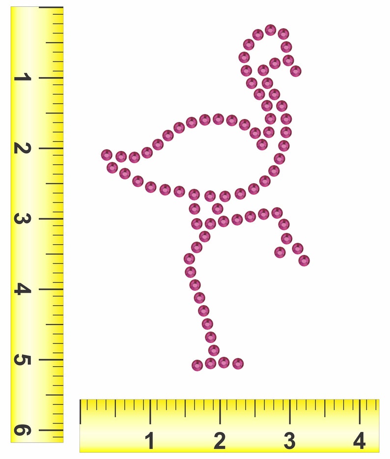 Magnetic Rhinestone Templates FLAMINGO 001 - Etsy