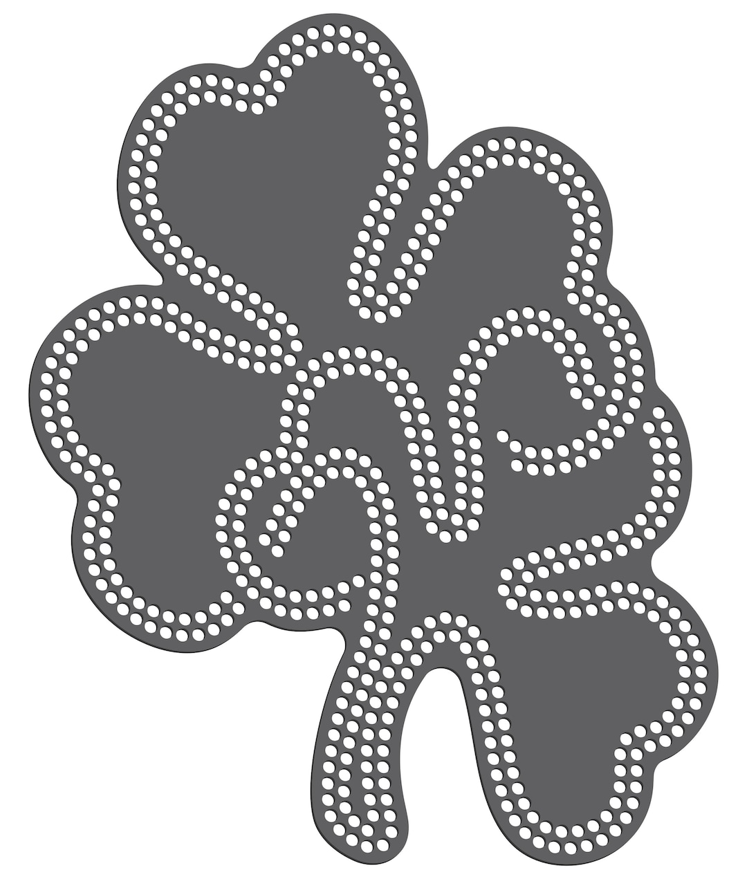 Magnetic Rhinestone Template - DOUBLE SHAMROCK - Etsy