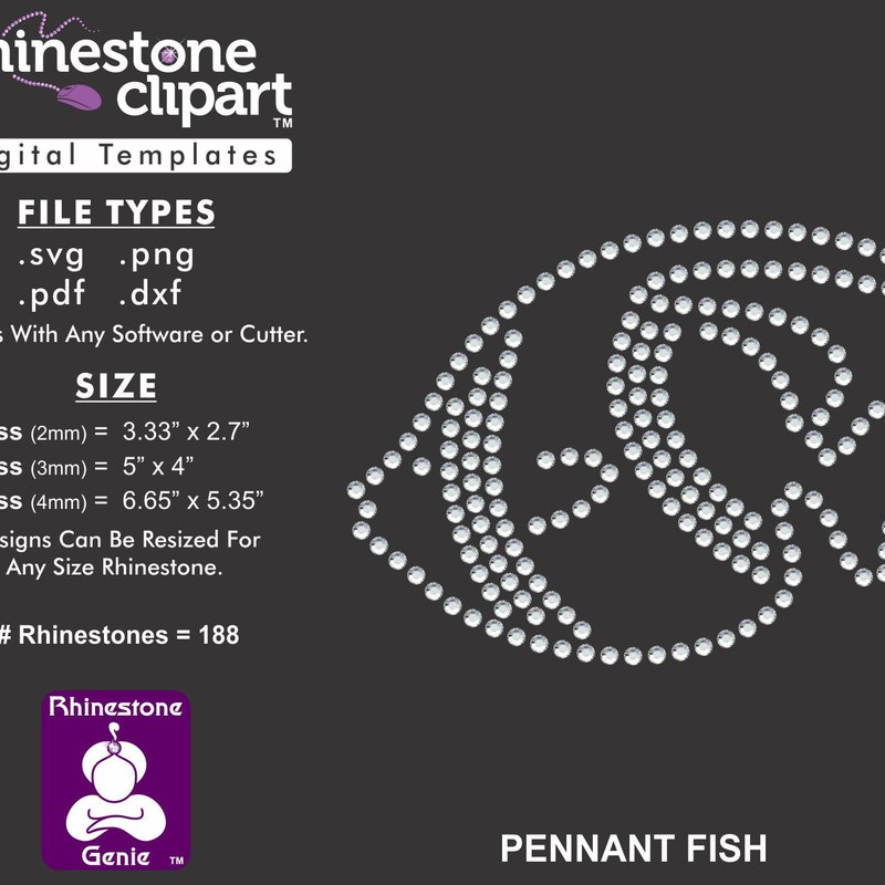 Rhinestone Fish - Etsy