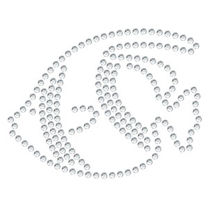 Magnetic Rhinestone Template - PENNANT FISH 5" - Etsy