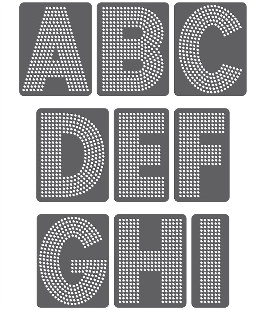 Magnetic Rhinestone Template Letters Audacious 5 Font - Etsy