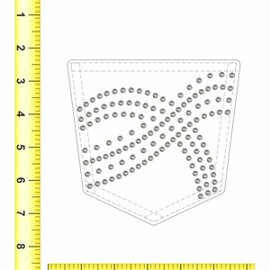 Magnetic Rhinestone Template - POCKET - SWOOPS - Etsy