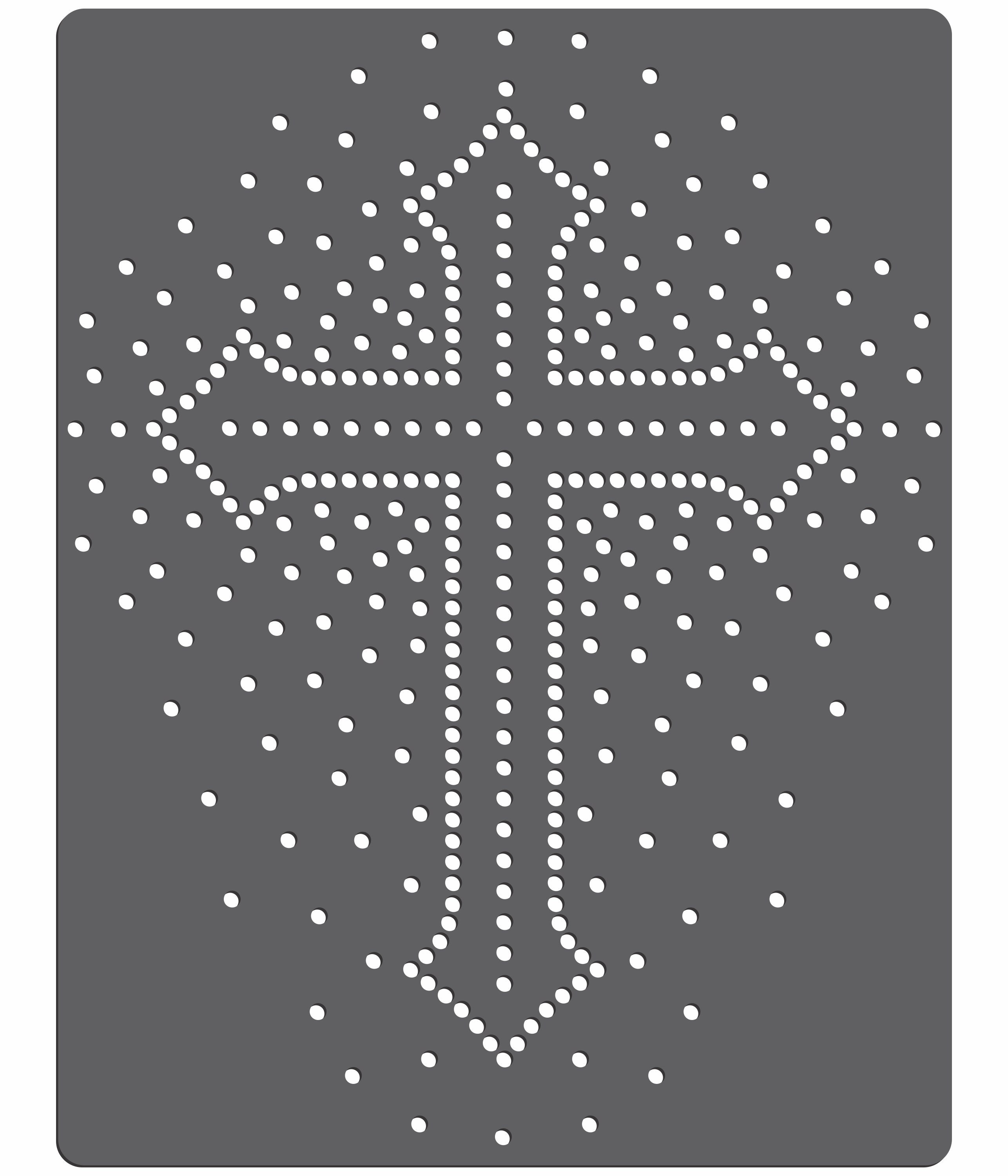 Magnetic Rhinestone Template RADIANT CROSS 10 - Etsy