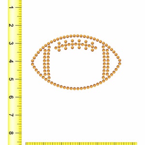 Magnetic Rhinestone Template(s) - FOOTBALL 5" - Etsy