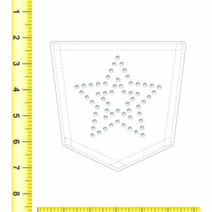 Magnetic Rhinestone Template - Star Pocket - Etsy