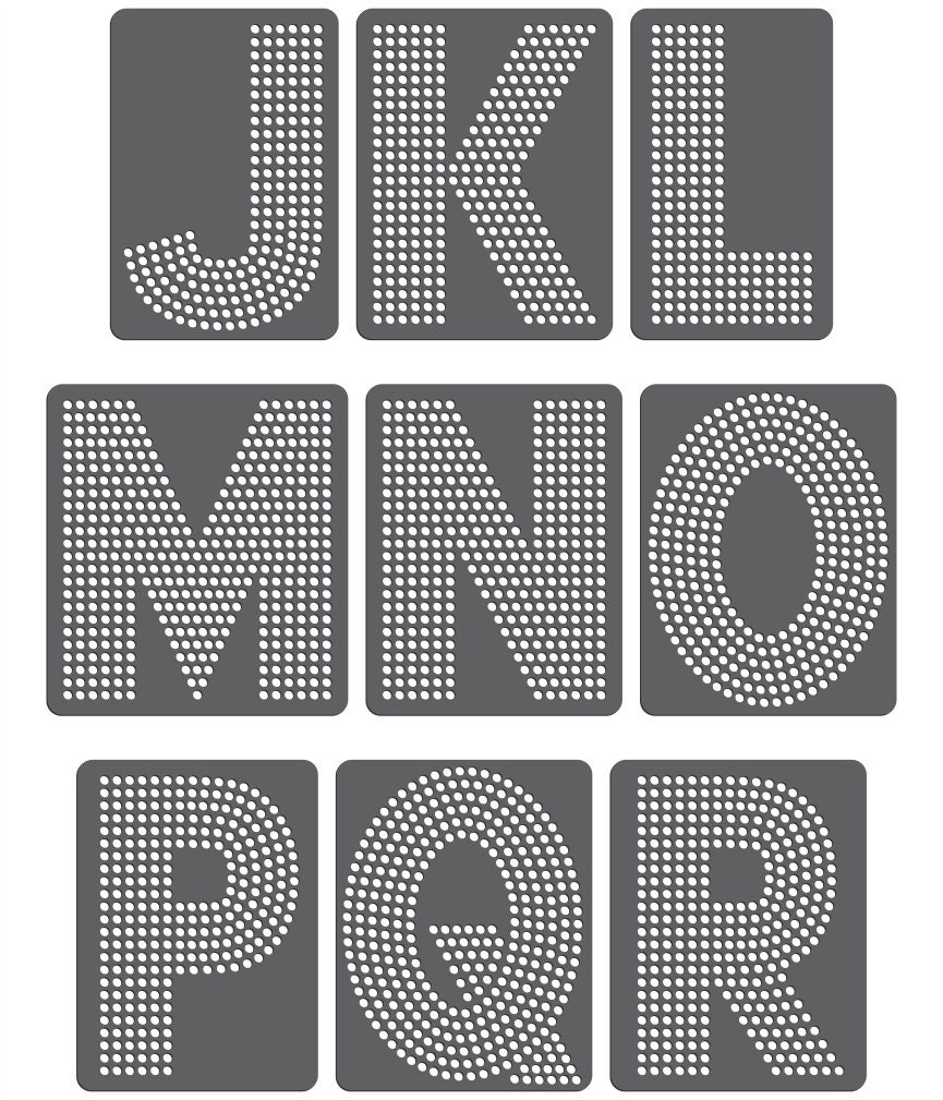 Magnetic Rhinestone Template Letters Audacious 5 Font - Etsy