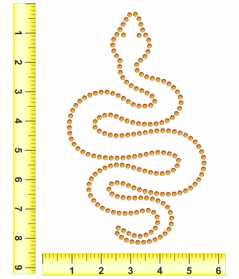 Rhinestone Clipart - SNAKE - Rhinestone Template Cut File Digital ...