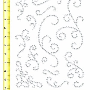 Rhinestone Iron on Transfer - FLOURISHES Variety - Etsy