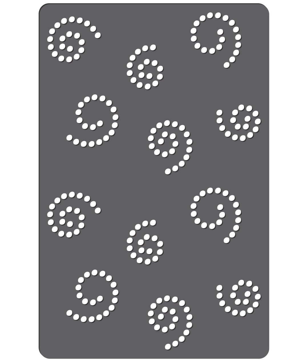 Magnetic Rhinestone Template - PATTERN - SWIRLS - Etsy