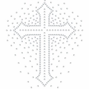 Magnetic Rhinestone Template - RADIANT CROSS 10" - Etsy