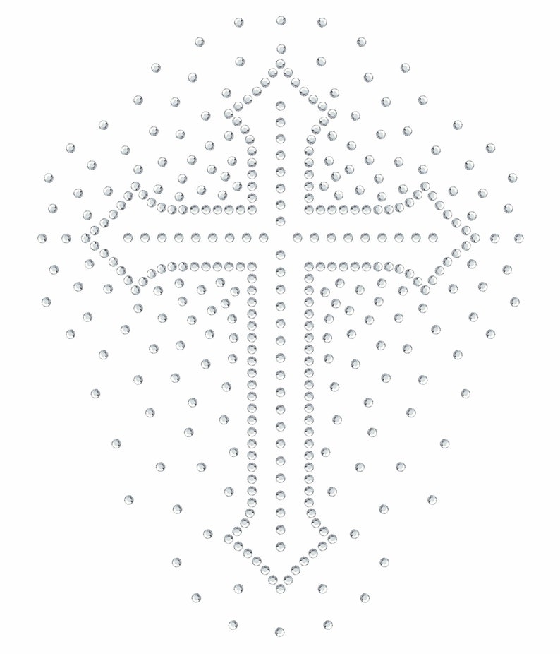 Magnetic Rhinestone Template RADIANT CROSS 10 - Etsy