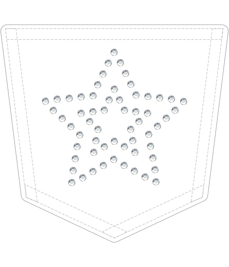 Magnetic Rhinestone Template - Star Pocket - Etsy