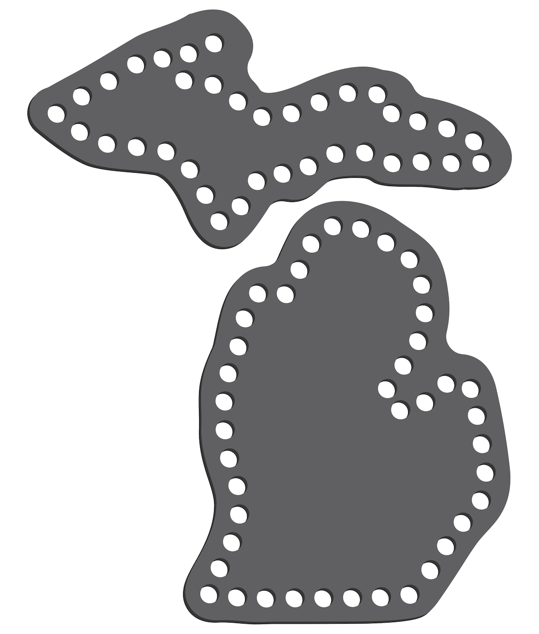 Magnetic Rhinestone Template - MICHIGAN - Etsy