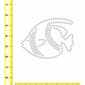 Magnetic Rhinestone Template - PENNANT FISH 5" - Etsy