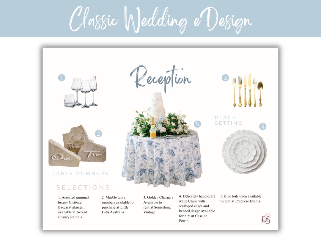 Online Wedding Design Custom Wedding Design Service E-design Custom ...