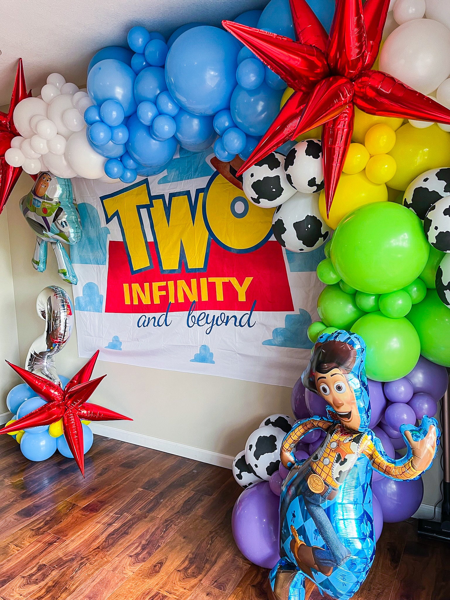 DIY TWO Infinity Balloon Garland Kit Toy Story Birthday Balloon Arch ...