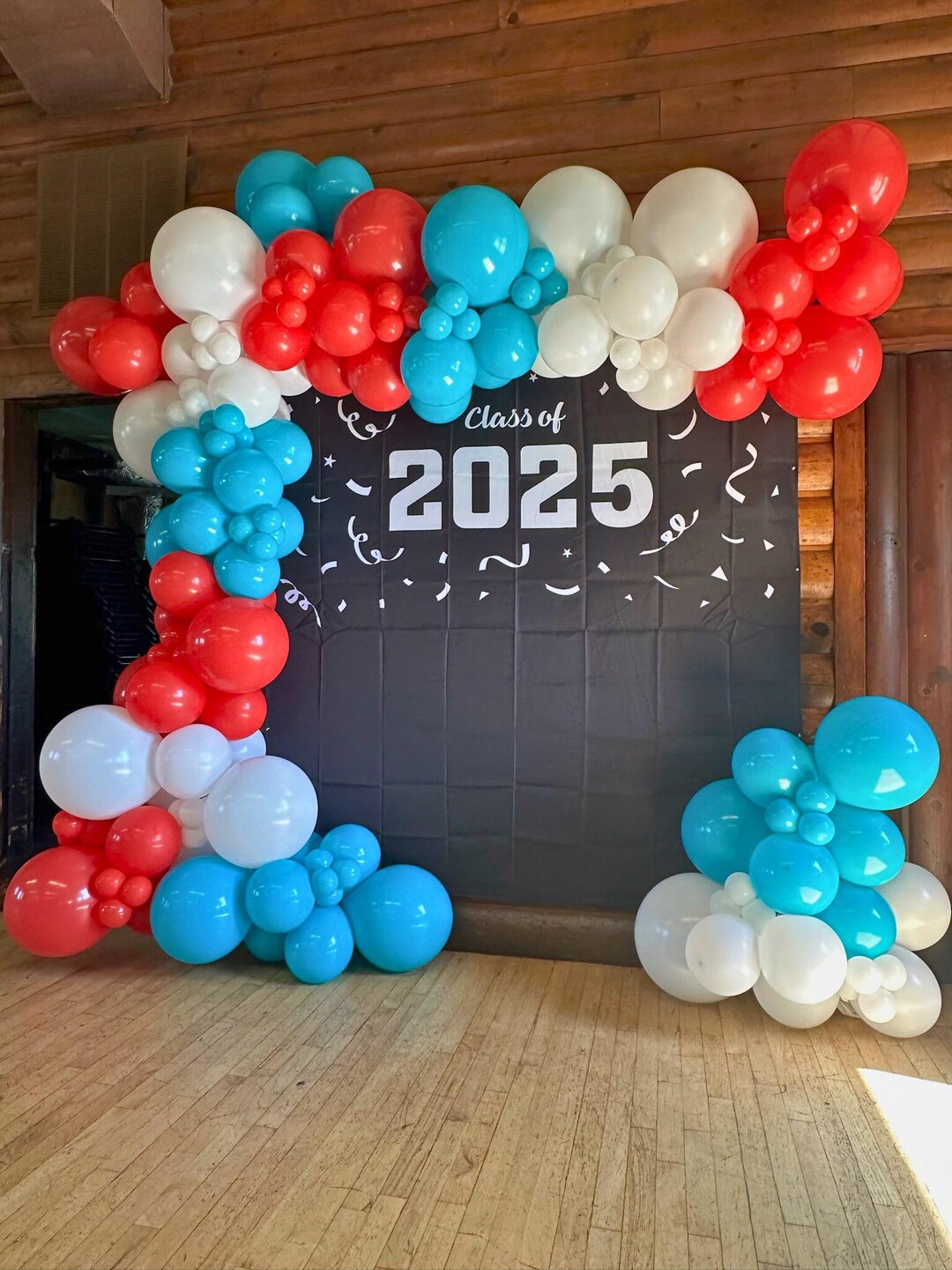 DIY Graduation Balloon Garland Kit: Class of 2025, Red, White ...