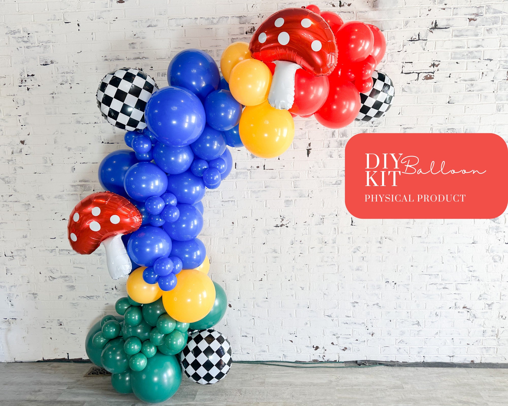 Mario Kart Party Balloon Super Mario Birthday Balloon Garland Balloon ...