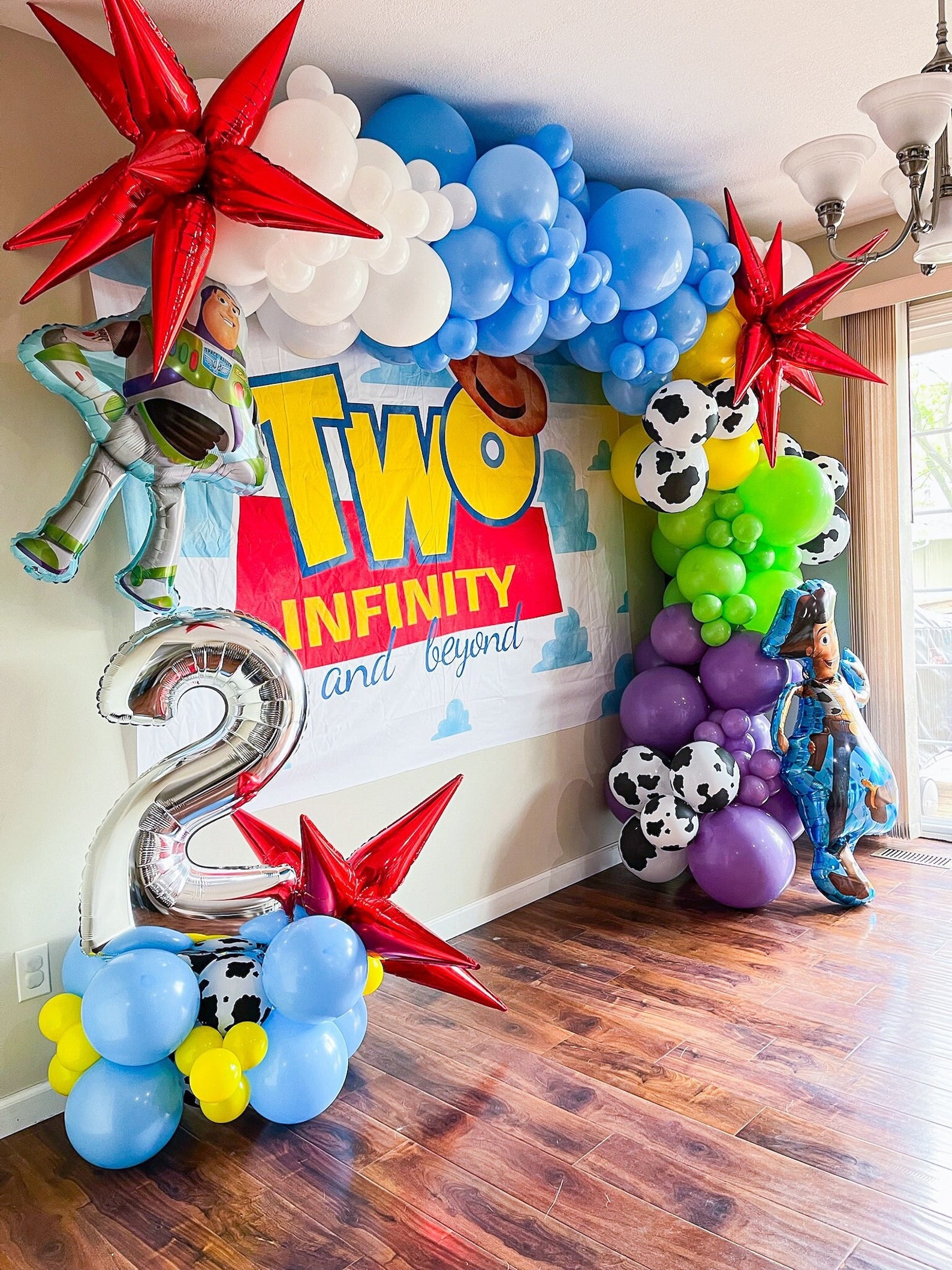 DIY TWO Infinity Balloon Garland Kit Toy Story Birthday Balloon Arch ...