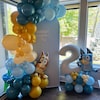 Bluey Balloon Backdrop, Let's Pawty Balloon Garland, Bluey Birthday ...