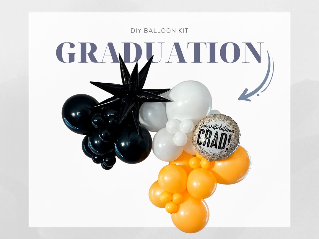 Graduation DIY Balloon Kit Class of 2024 Grad Décor Balloon Graduation ...