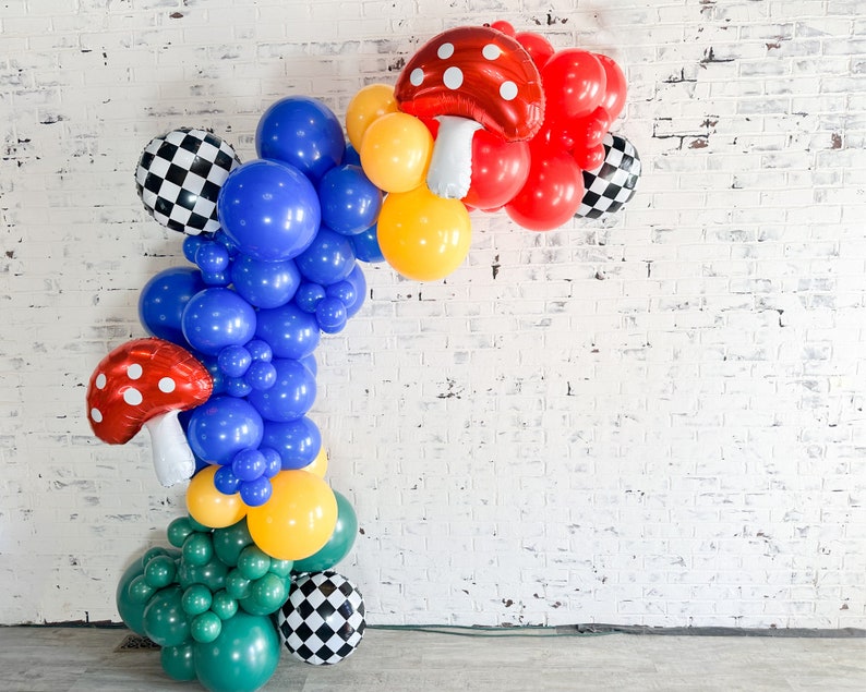 Mario Kart Birthday Balloon Garland Kit: DIY Arch, Luigi Party - Etsy ...
